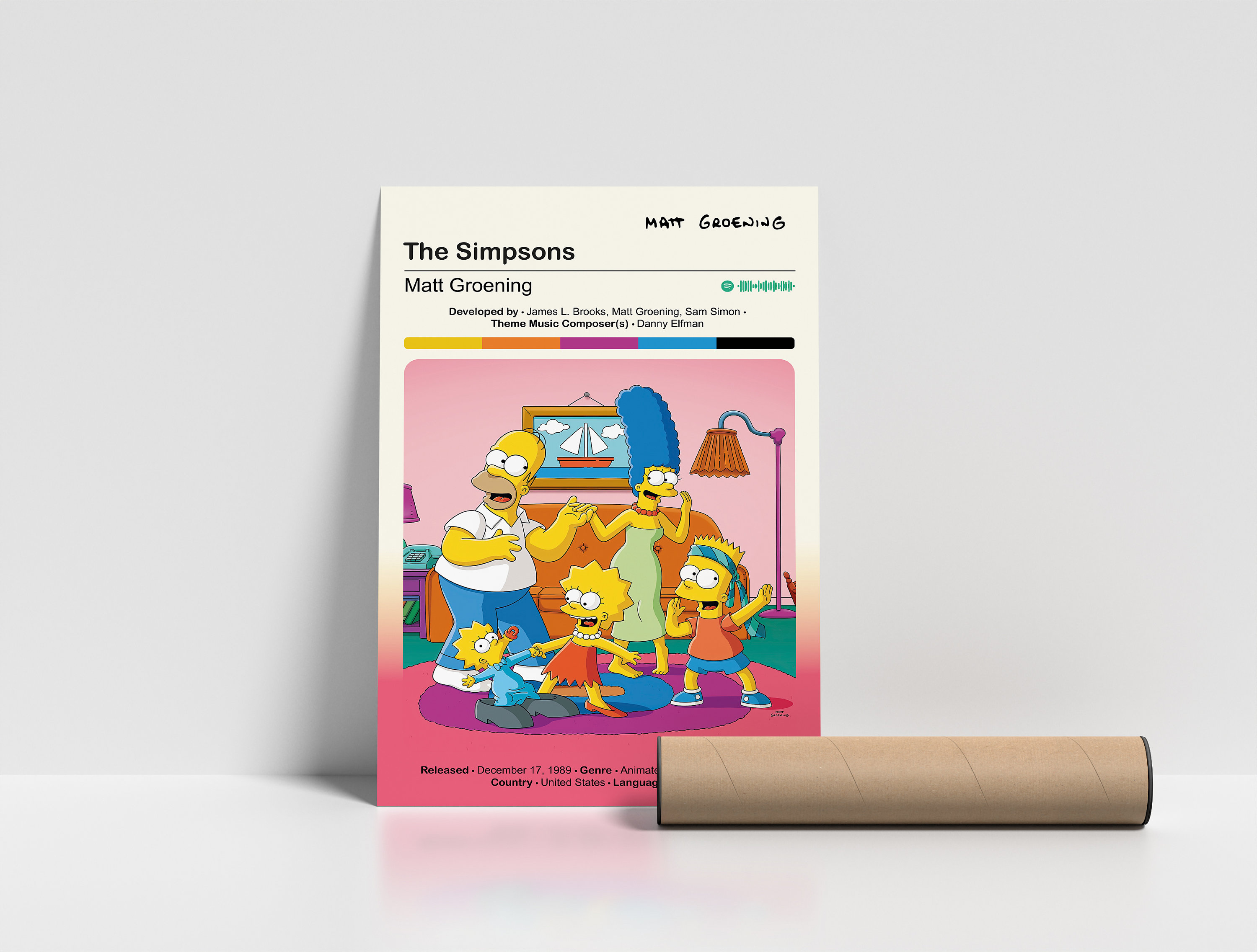 The Simpsons by Triposter, The Simpsons Poster, Simpsons Art Print sold ...