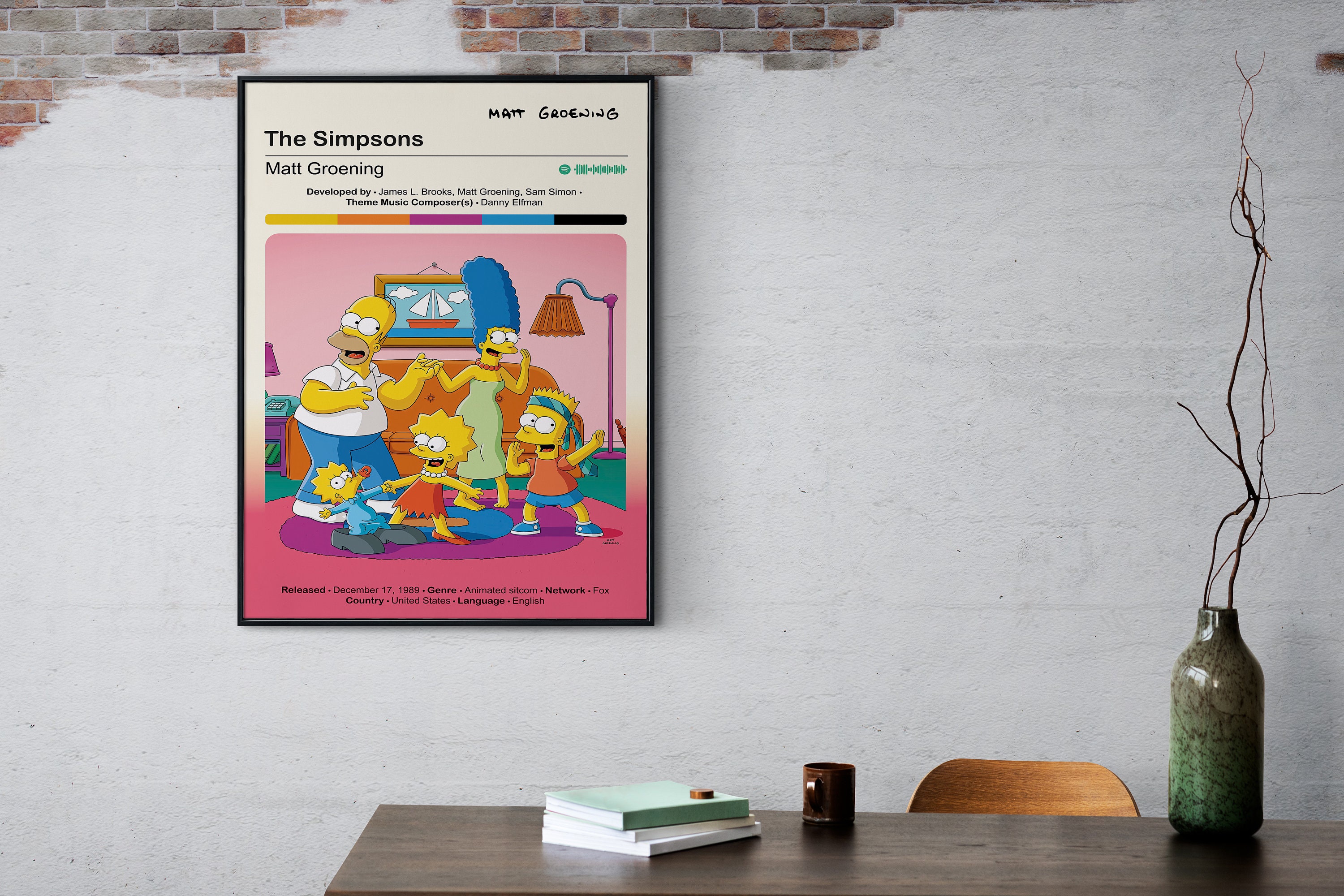 The Simpsons by Triposter, The Simpsons Poster, Simpsons Art Print sold ...