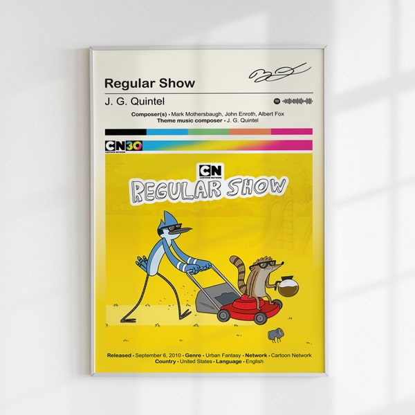 Regular Show Poster - Etsy