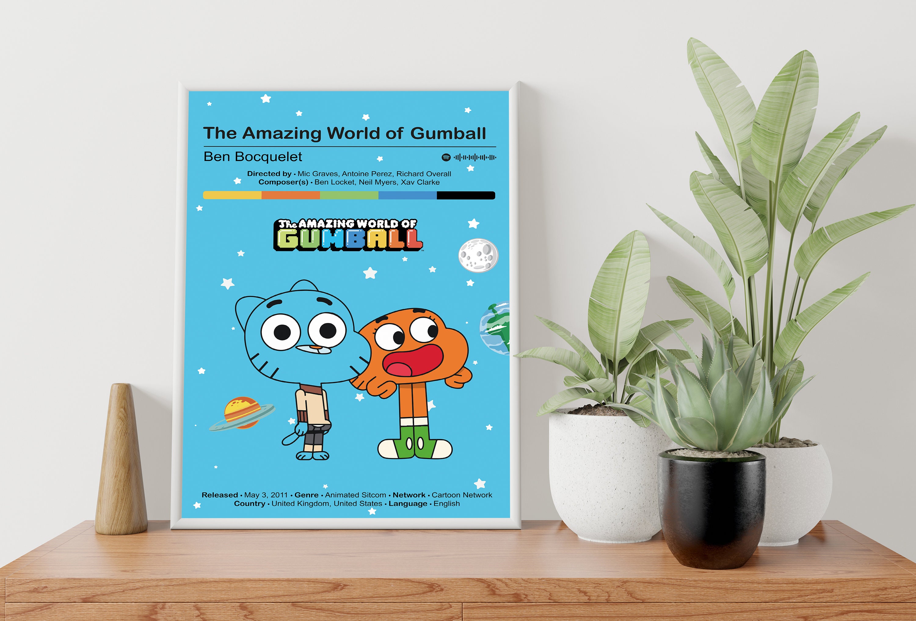 Gumball by Triposter, Gumball Poster, Cartoon Network Art Print sold by ...