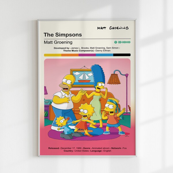 Simpsons Art - Etsy