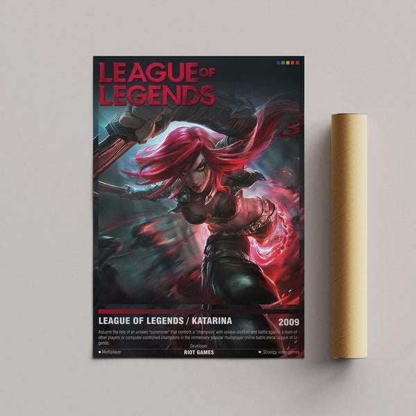 League of Legends Katarina Poster - Etsy