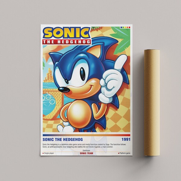 Sonic Poster - Etsy