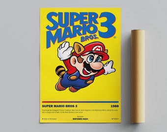 Super Mario Bros. 3 Poster - Etsy