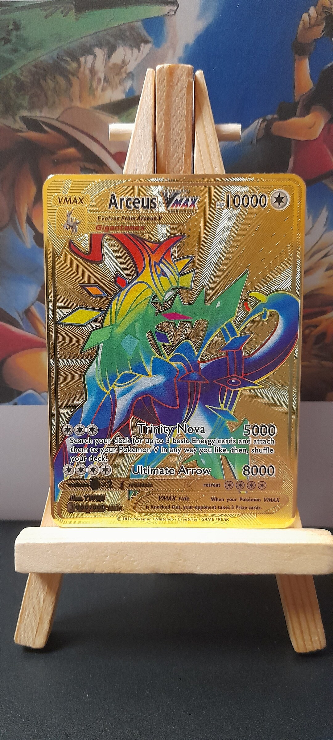 Arceus Gigantamax Vmax Metal ANG Pokemon Card - Etsy UK