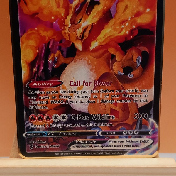 Charizard Vmax Gold - Etsy