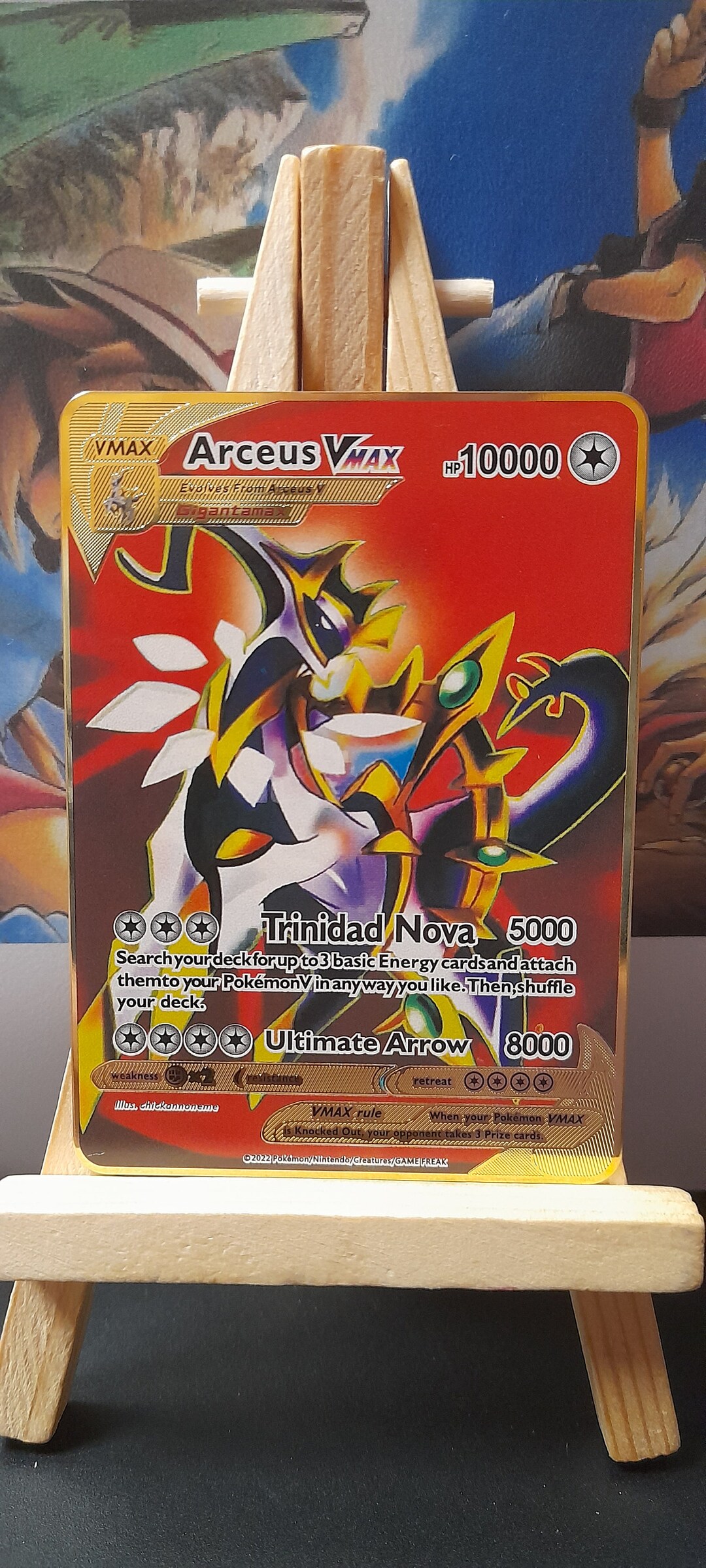 Buy Arceus Gigantamax Vmax Metal ANG Pokemon Card Online in India - Etsy