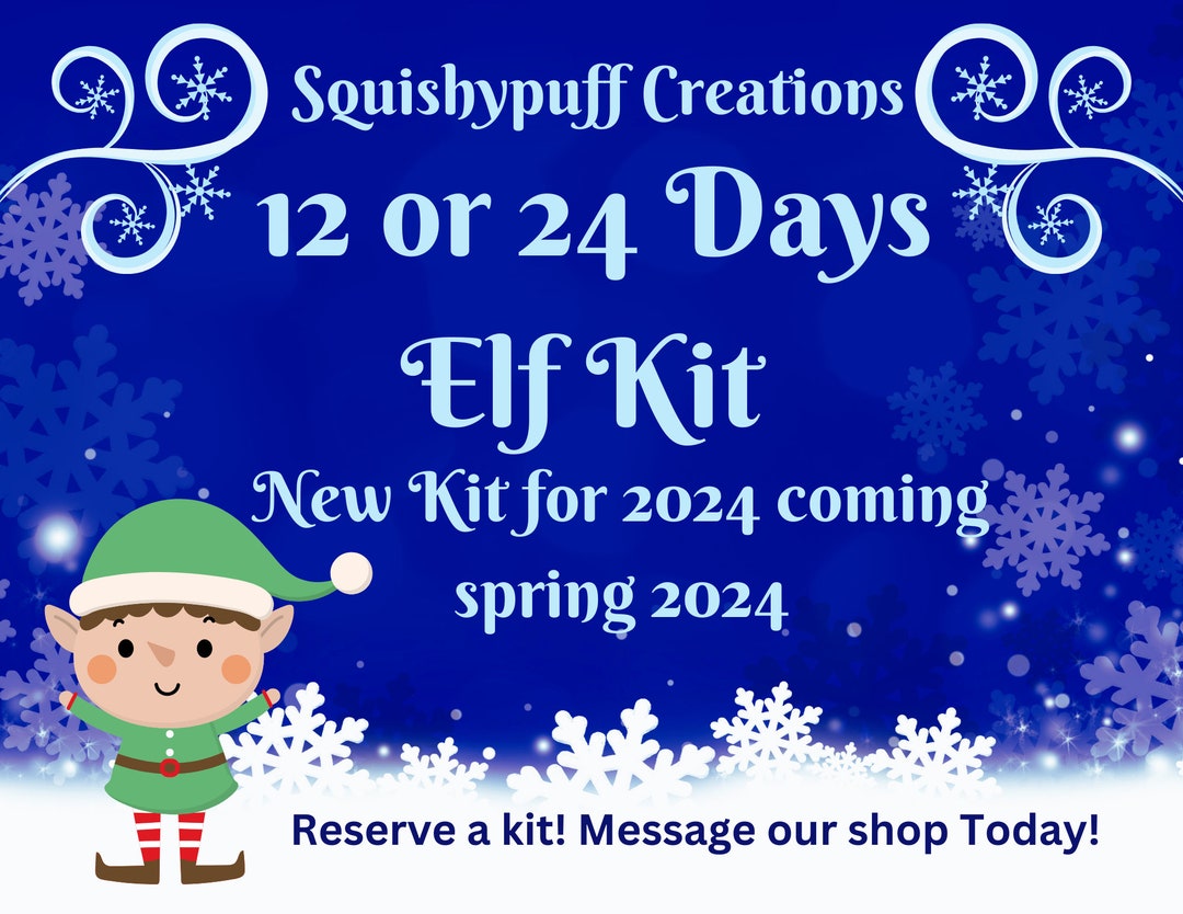 12 or 24 Day Christmas Elf Kit for Busy Parents, Elf Props, Elf ...