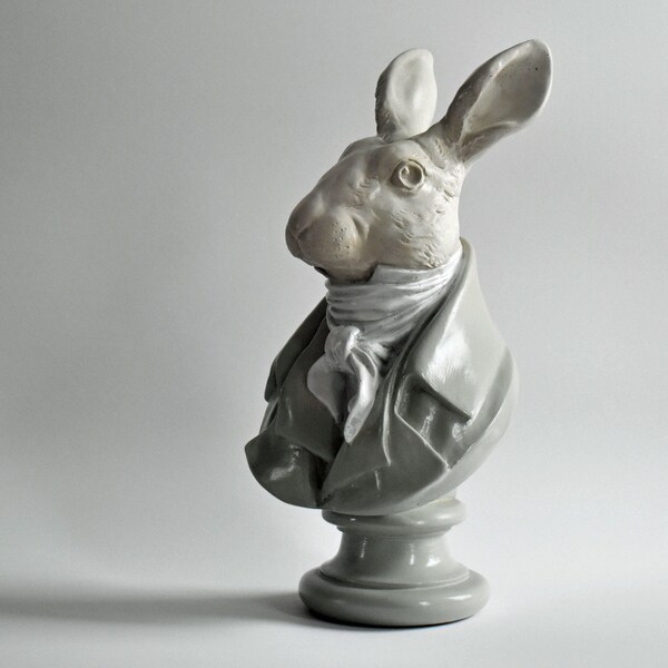 Rabbit Bust - Etsy