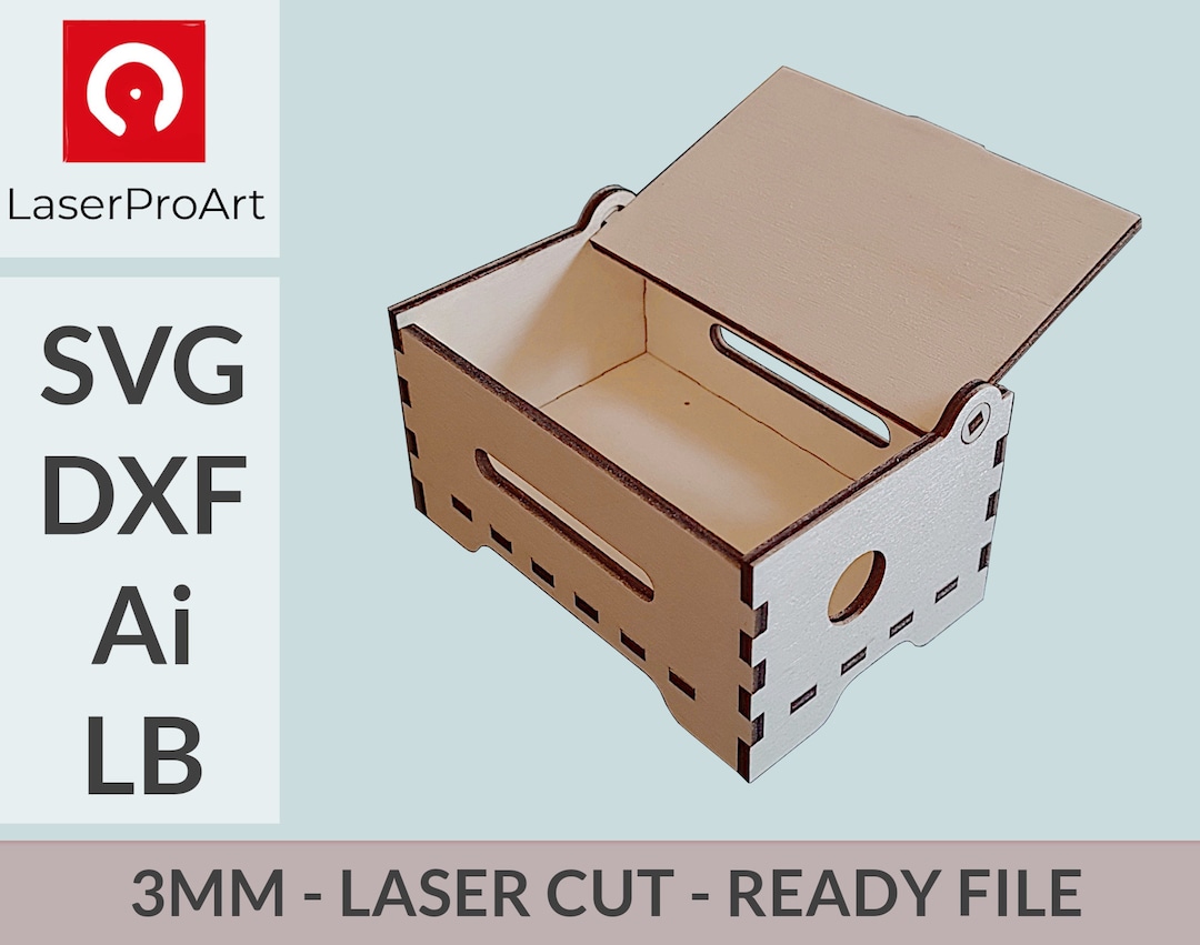 Music Box DIY SVG Laser Cutting Files DXF Lightburn Case for 15 Notes ...