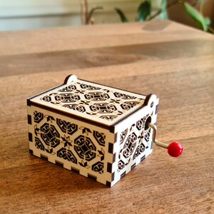 Music Box - DIY Laser Cut Files SVG - DXF - Lightburn - Case for Manual ...