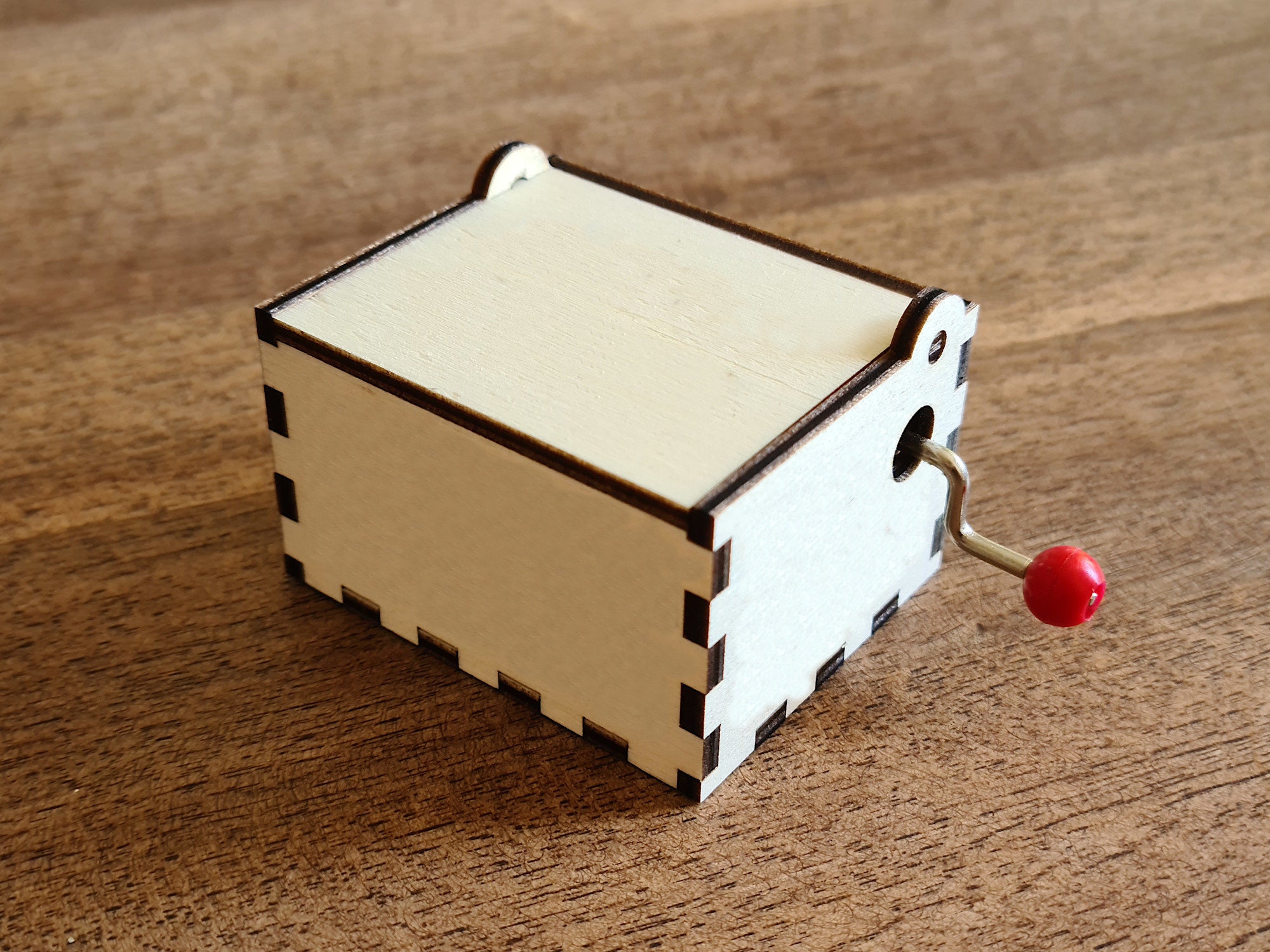 Music Box - DIY Laser Cutting Files SVG - DXF - Lightburn - Hand Crank ...