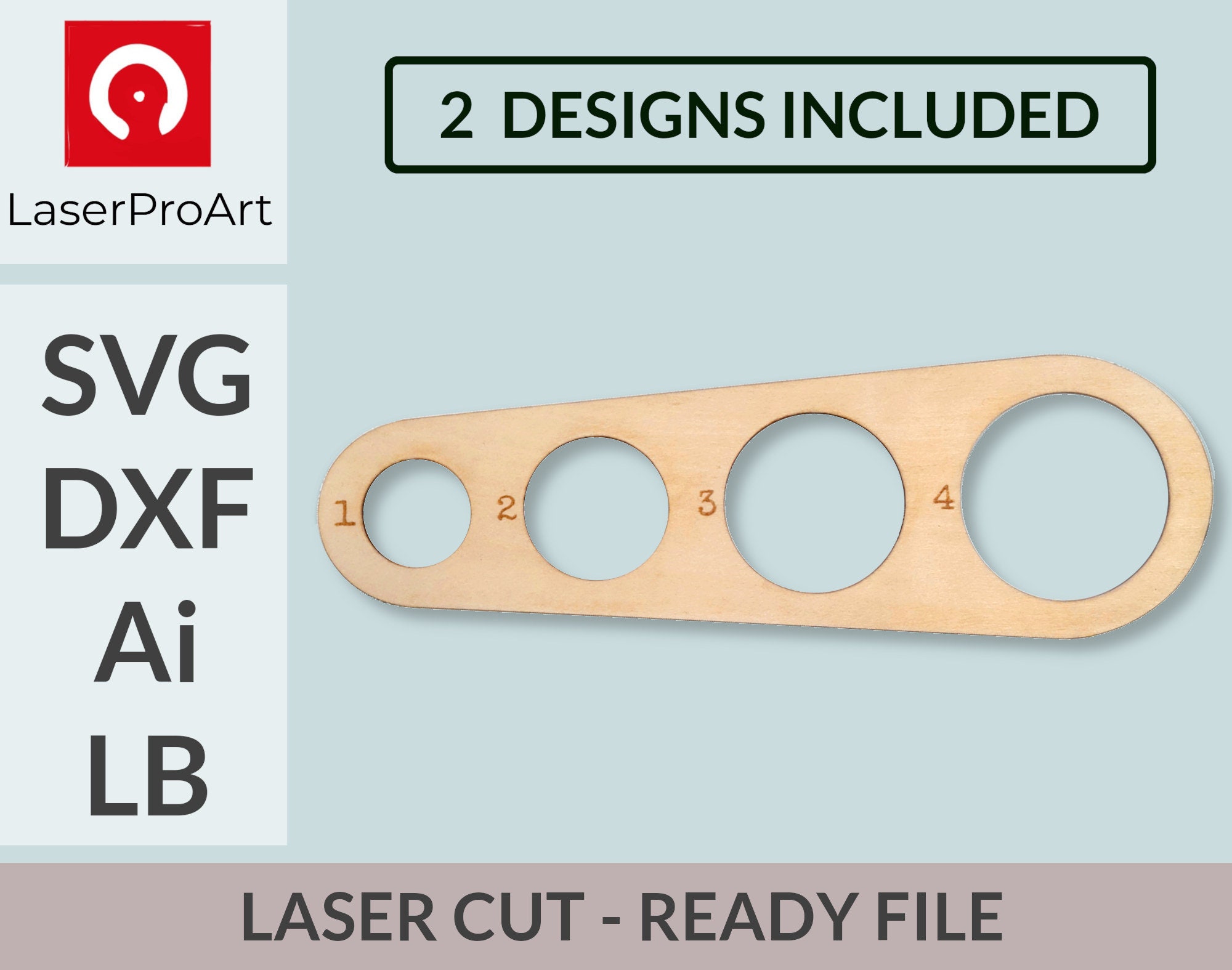 Spaghetti Measurement - DIY SVG Laser Cutting Files - DXF - Lightburn ...