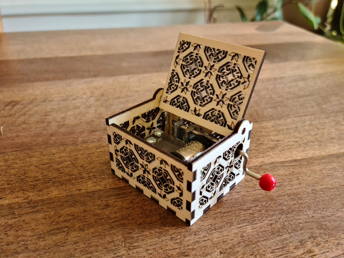 Music Box - DIY Laser Cut Files SVG - DXF - Lightburn - Case for Manual ...