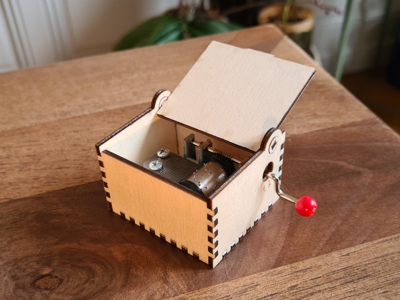 Music Box - DIY Laser Cut Files SVG - DXF - Lightburn - Case for Manual ...