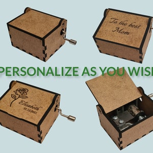 Music Box - DIY Laser Cut Files SVG - DXF - Lightburn - Case for Manual ...