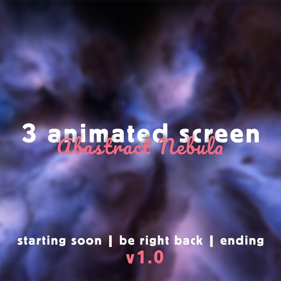Stream Animated Screen: Abastract Nebula V1.0 - Etsy