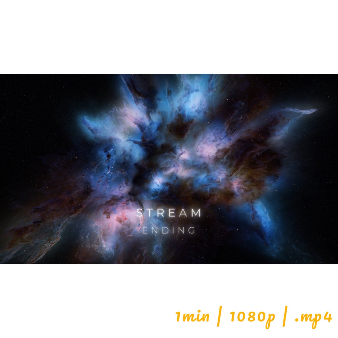 Stream Animated Screen: Abastract Nebula V2.0 - Etsy
