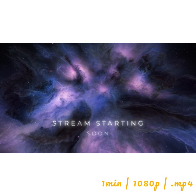 Stream Animated Screen: Abastract Nebula V2.0 - Etsy