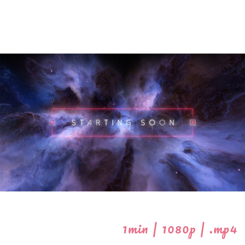 Stream Animated Screen: Abastract Nebula V1.0 - Etsy