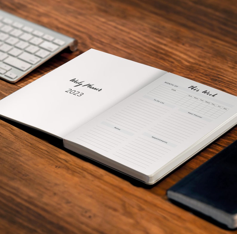 Digital Weekly Planner Printable Planner Calendar 2023 - Etsy