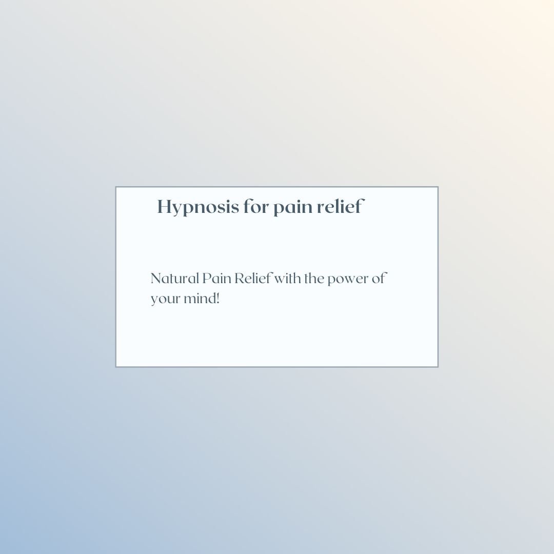 Pain Relief Hypnosis Hypnotherapy Natural Pain Relief - Etsy