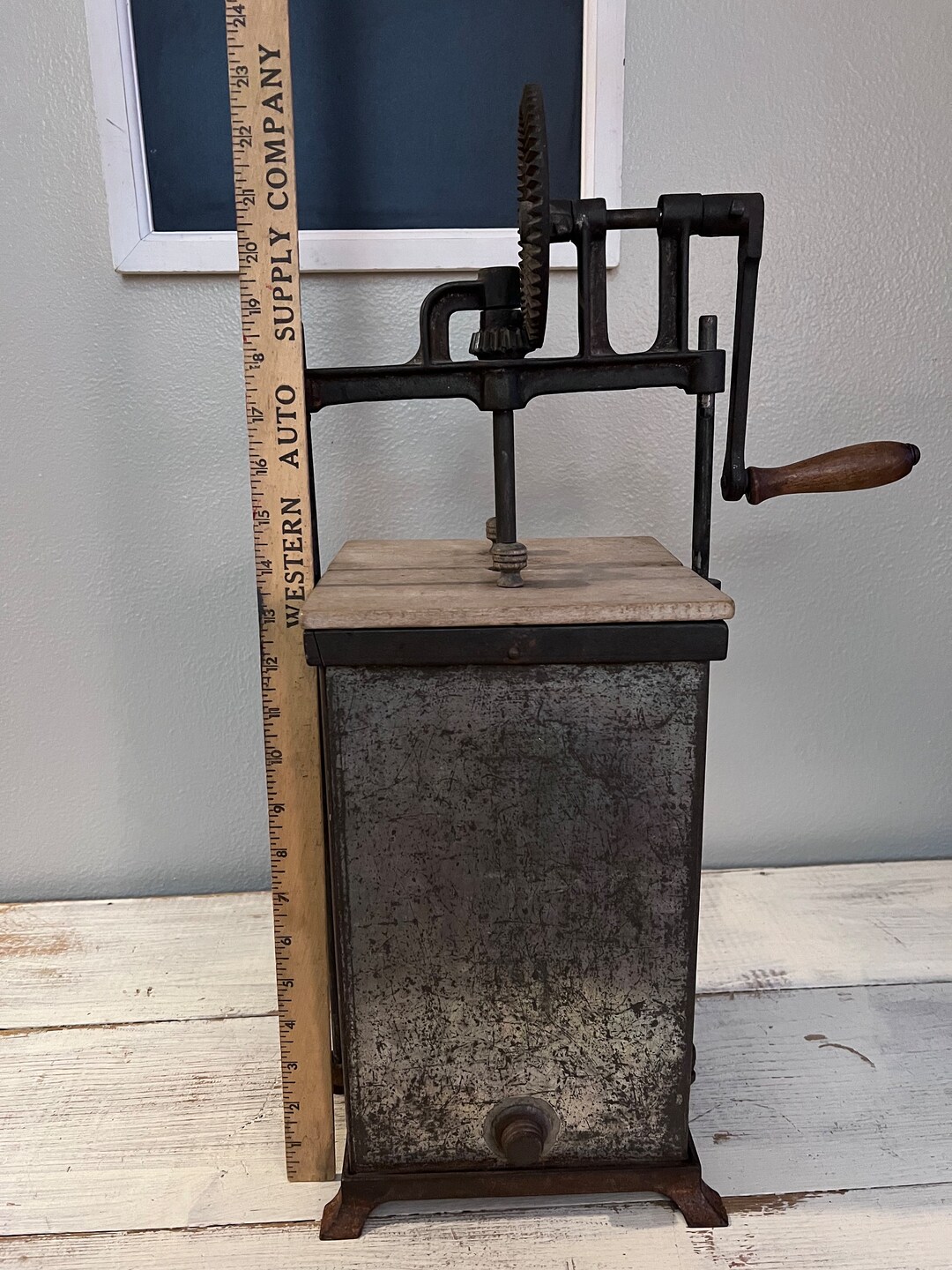 Vintage Metal Daisy Butter Churn - Etsy