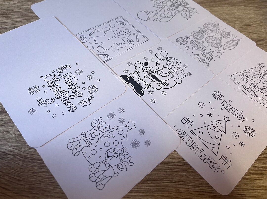 Childrens Colouring Postcards - Etsy