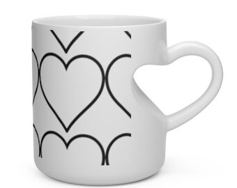 Heart Shape Coffee Mug - Etsy