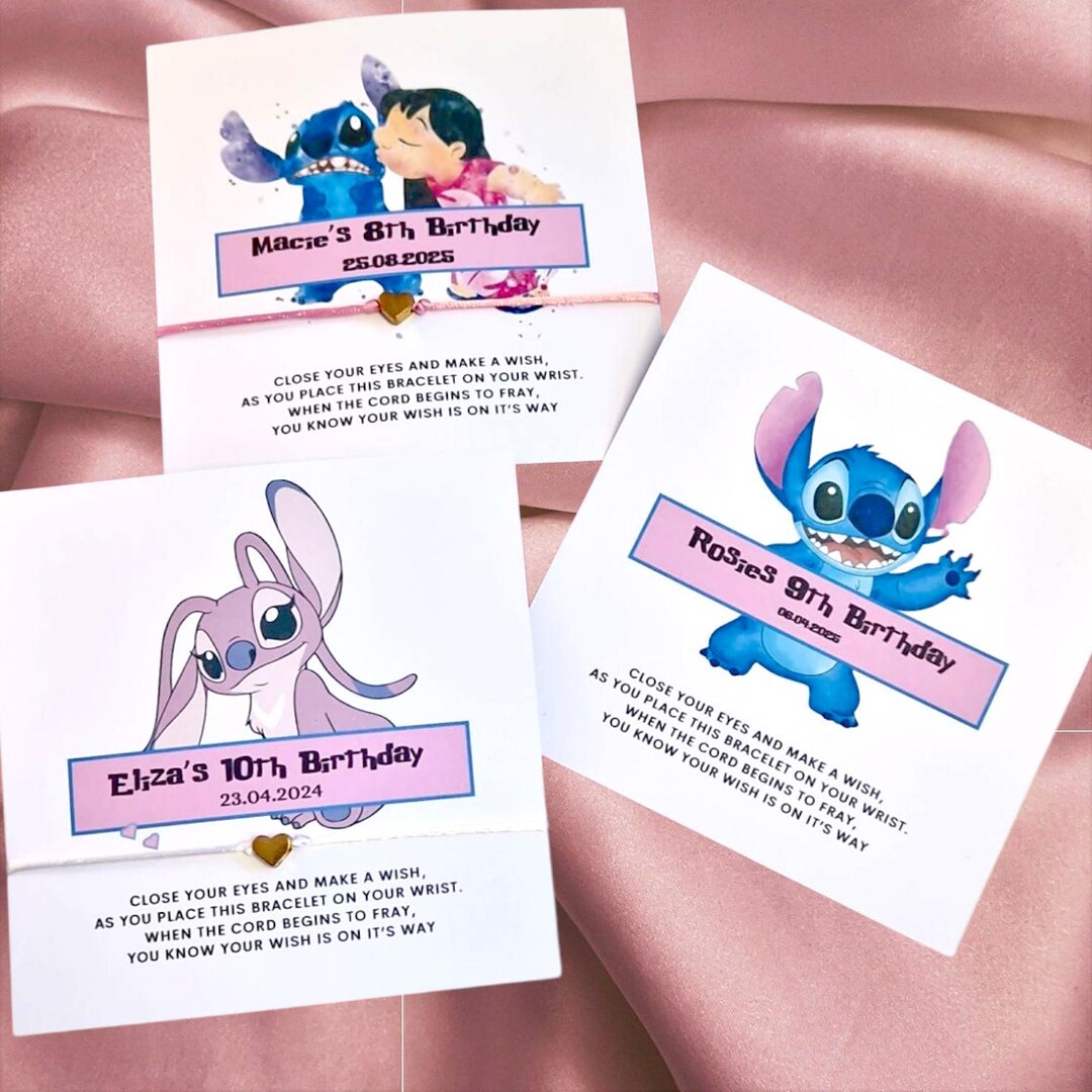 Lilo and Stitch Inspired Birthday I Angel I Lilo I Stitch - Wish String ...