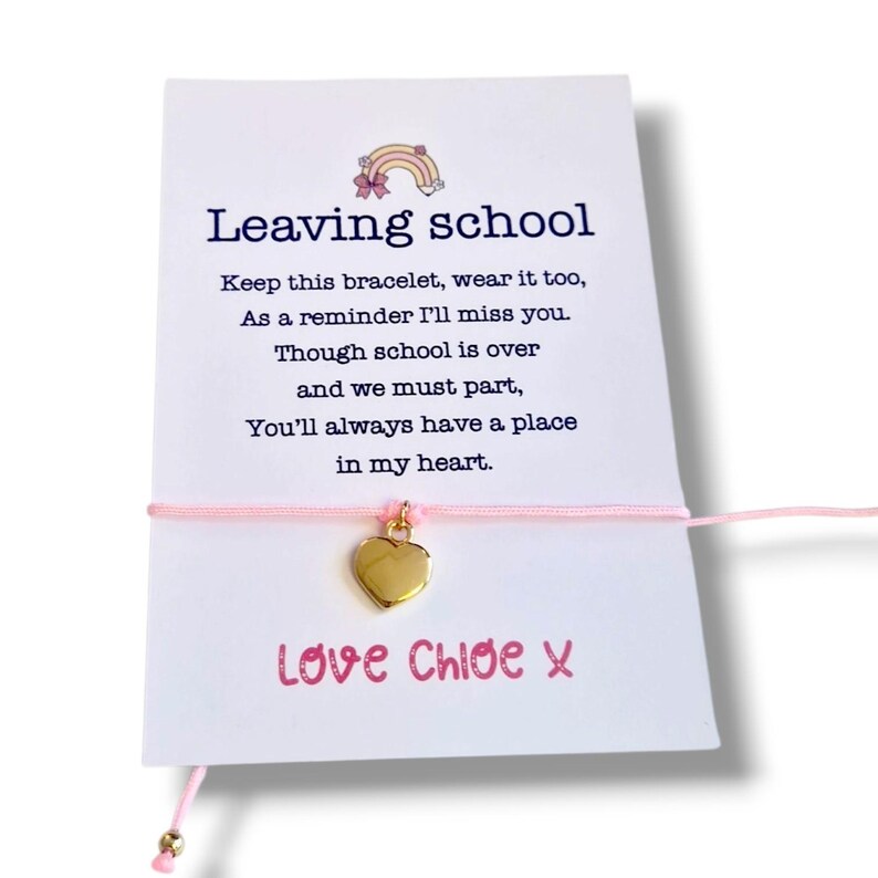 End of Term, Leaving School, Class 2026, Wish Bracelet: Student ...