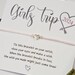 Girls Weekend 2024 Girls Getaway Gift Girls Trip Wish Bracelet Girls ...