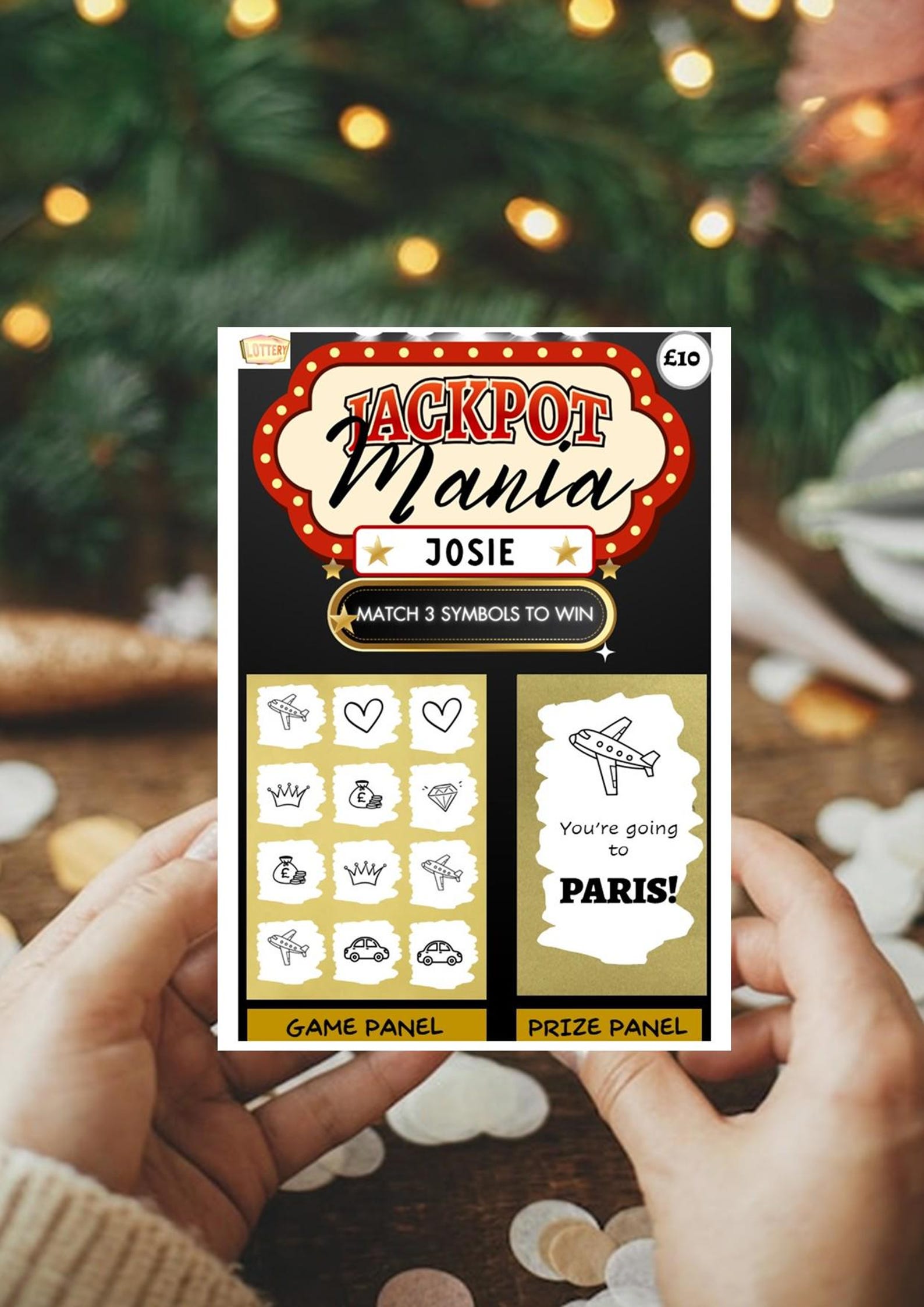 Scratch Card: Holiday, Birthday, Concert Reveal Gift Personalised ...