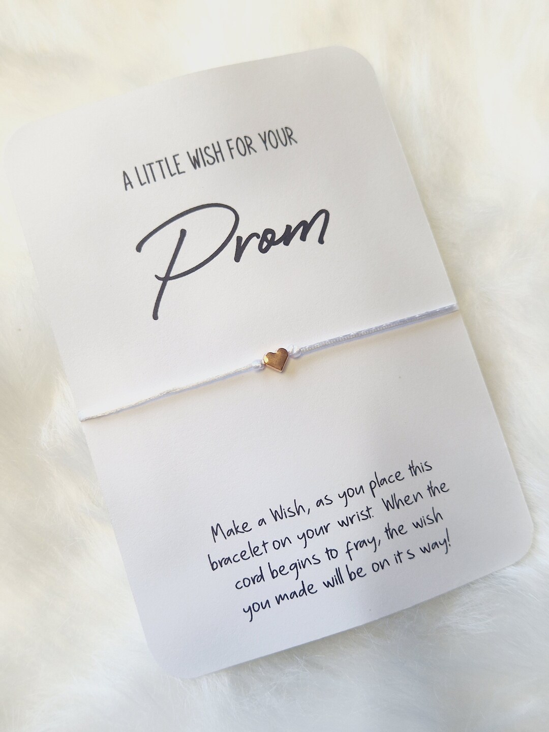 A Little Wish on Your Prom Night Wish Bracelet | Prom Gift | Prom Night ...