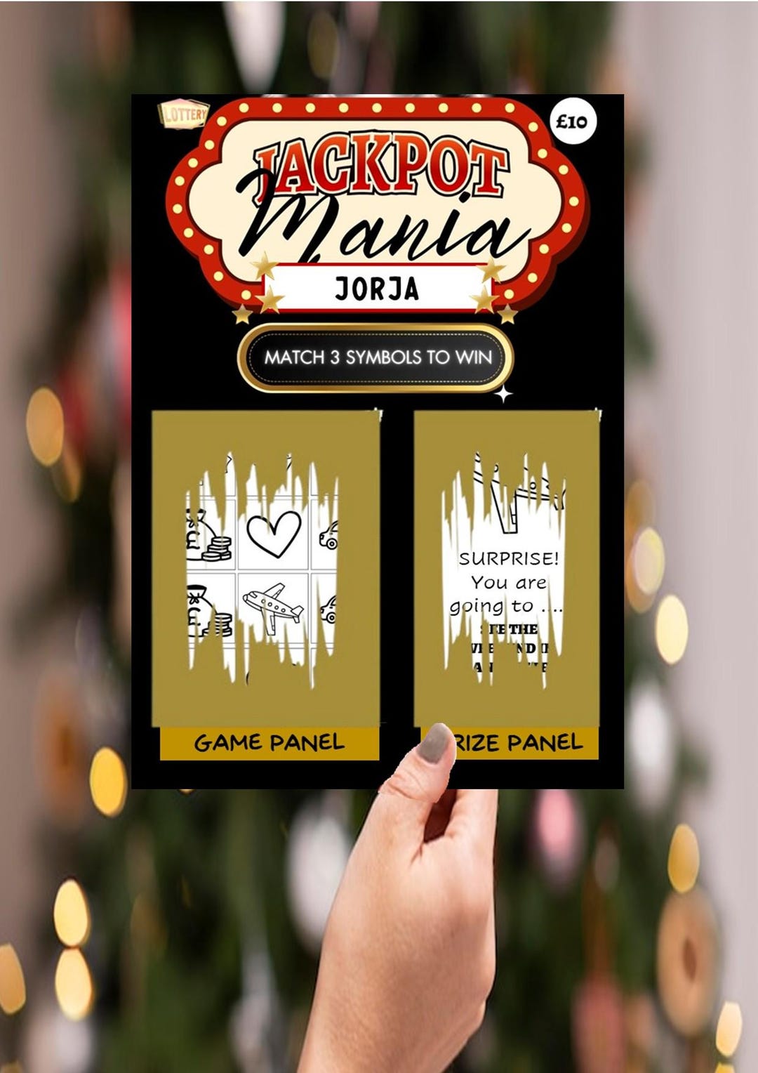 Scratch Card: Holiday, Birthday, Concert Reveal Gift Personalised ...