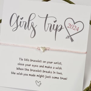 Girls Weekend 2024 Girls Getaway Gift Girls Trip Wish Bracelet Girls ...