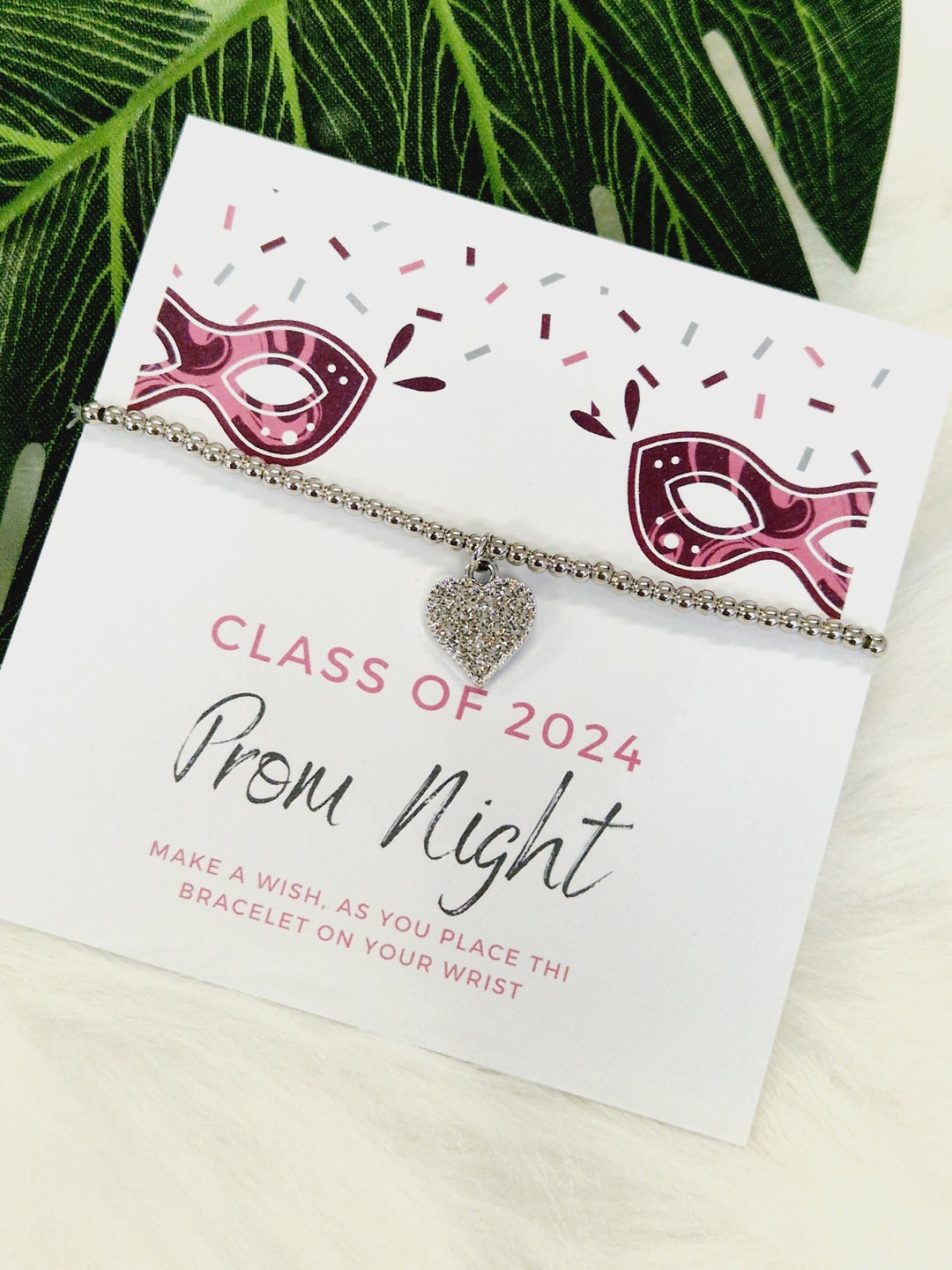 Prom Night Mask Design School Prom 2024 Charm Bracelet School Leavers ...