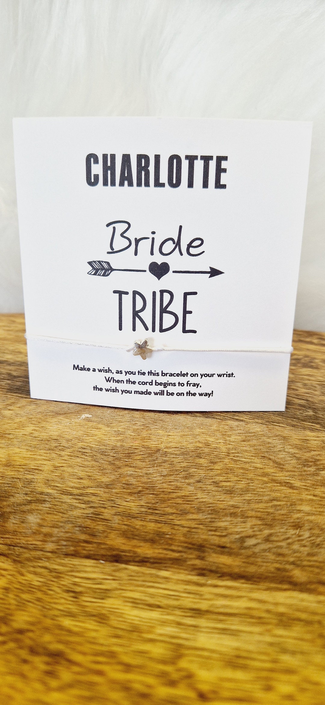Personalised Individual Names Hen Party, Baby Shower Wish Bracelets ...