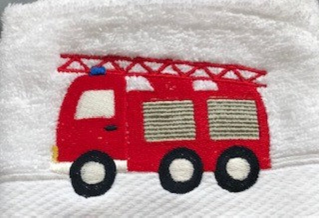 Fire Engine Face Cloth - Etsy