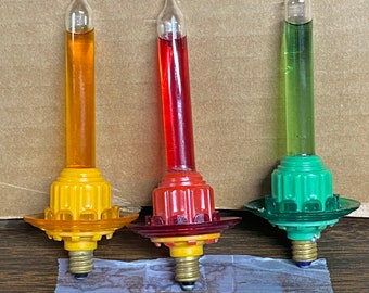Vintage 1940s 1950s Paramount Saucer C 6 Bubble Lights Replacement Set ...