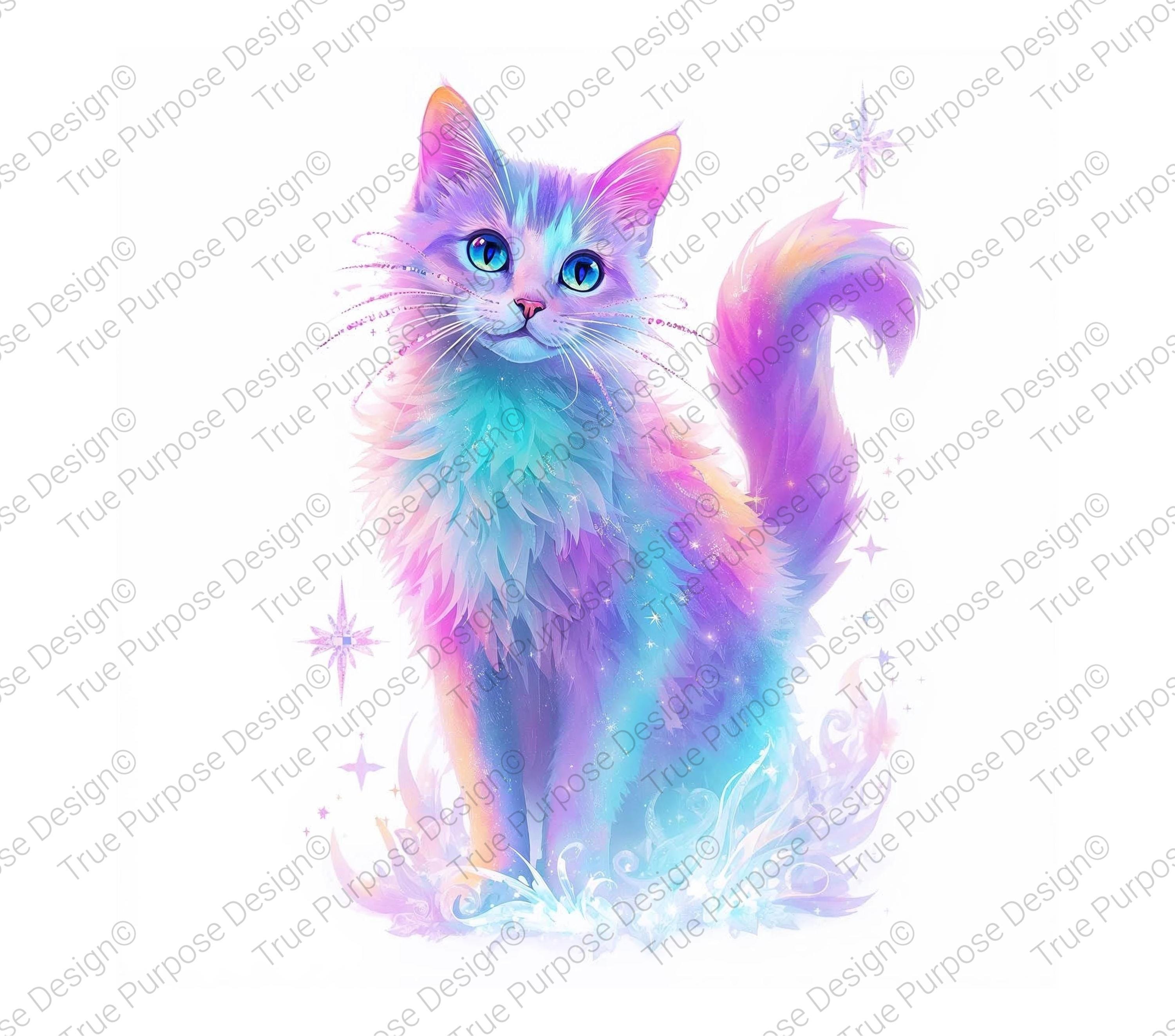 Holographic Animal Clipart Bundle | Iridescent Rainbow Wildlife Pngs ...