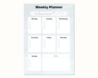 Daily Planner, Printable, Editable Planner, Planner Set, Planner ...