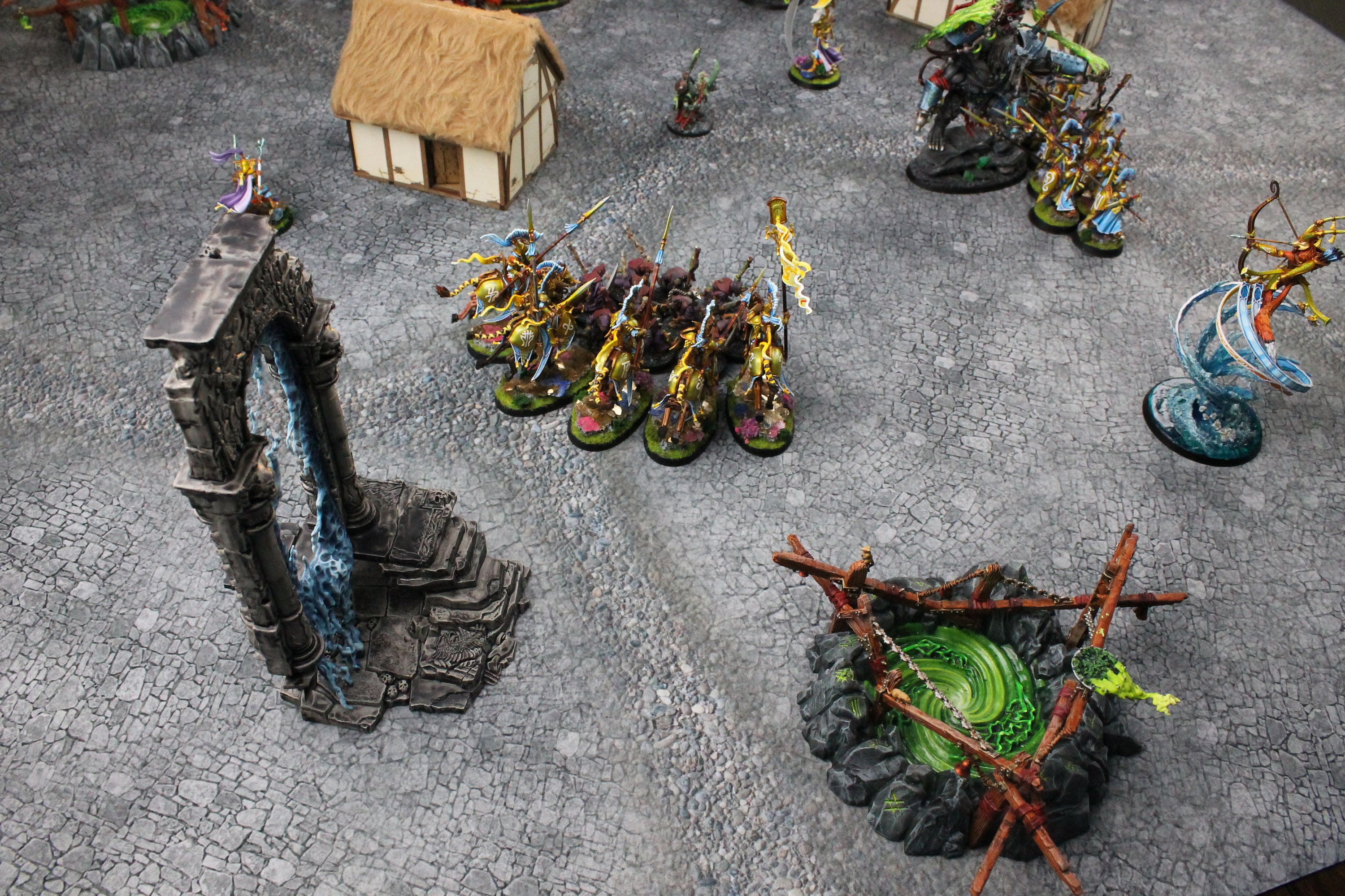 Tabletop Wargaming Battle Mat With Bag Cobblestone City 44x60 Neoprene ...