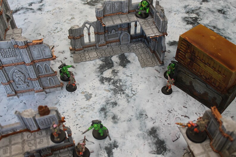 Tabletop Wargame Battle Mat W\ Bag - Snowy Tundra - 36x36, 36x72, 44x60 ...