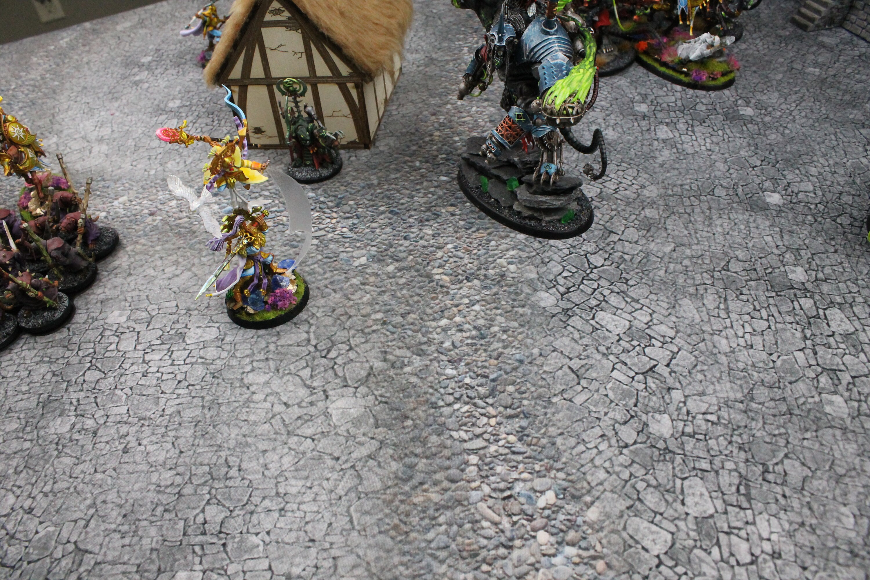 Tabletop Wargaming Battle Mat With Bag Cobblestone City 44x60 Neoprene ...