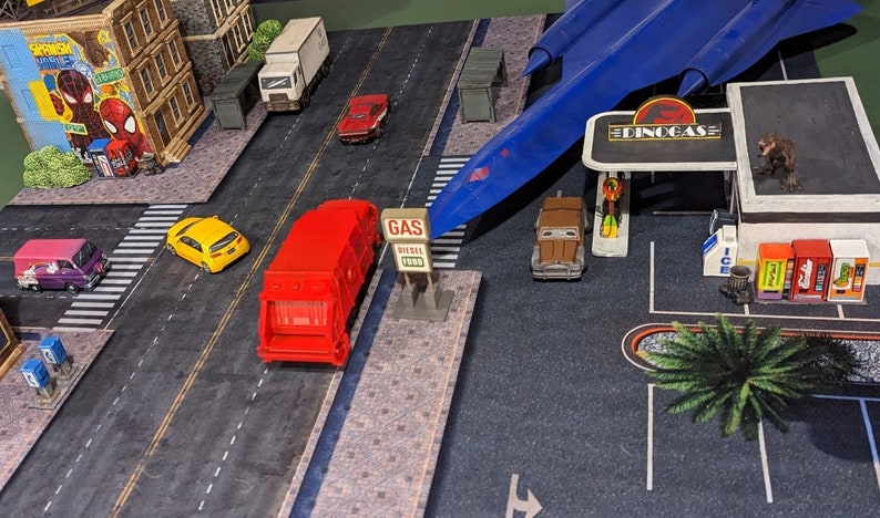 Tabletop Wargaming Battle Mat With Bag Modern City 36x36 Neoprene ...