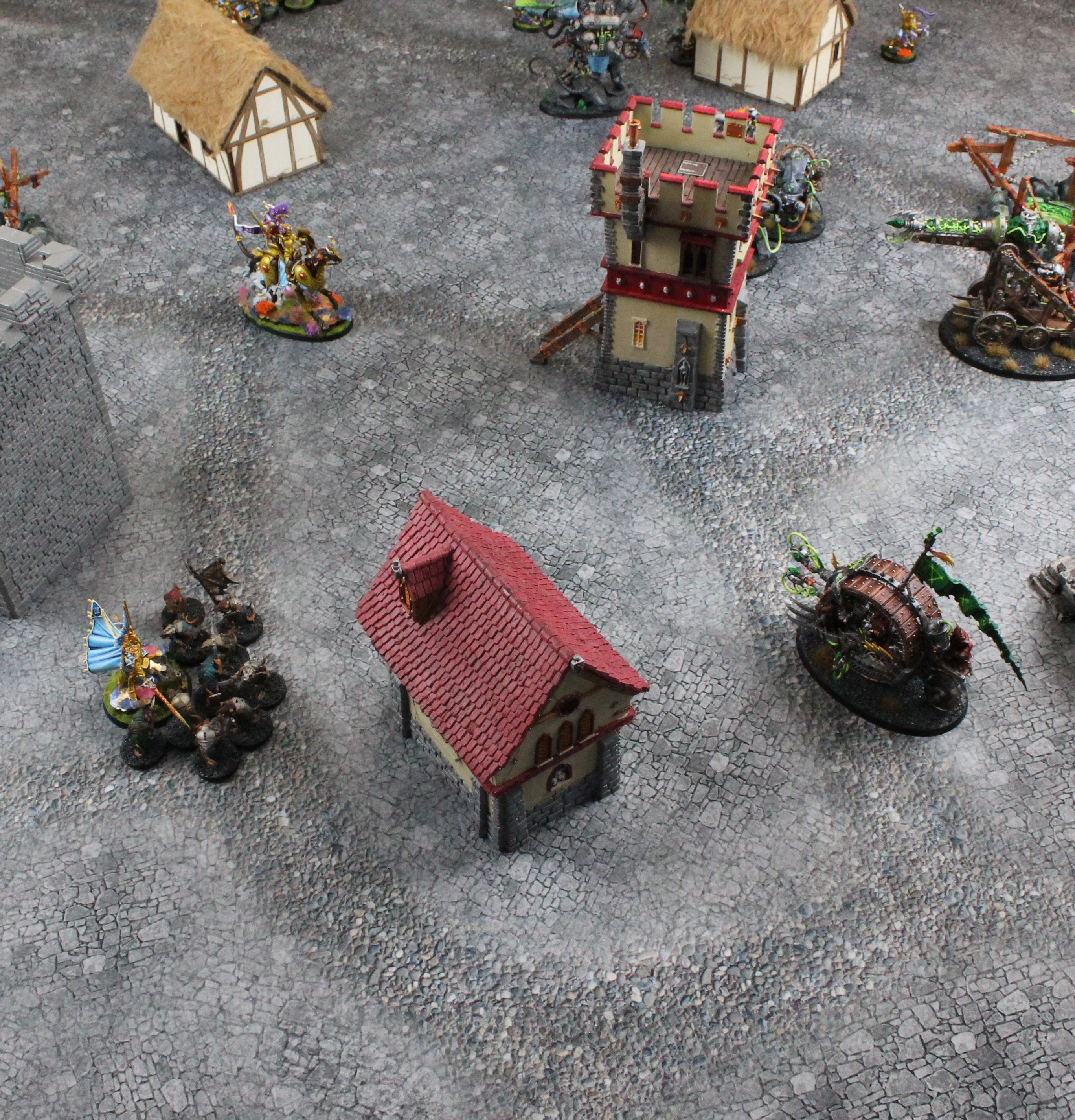 Tabletop Wargaming Battle Mat With Bag Cobblestone City 44x60 Neoprene ...