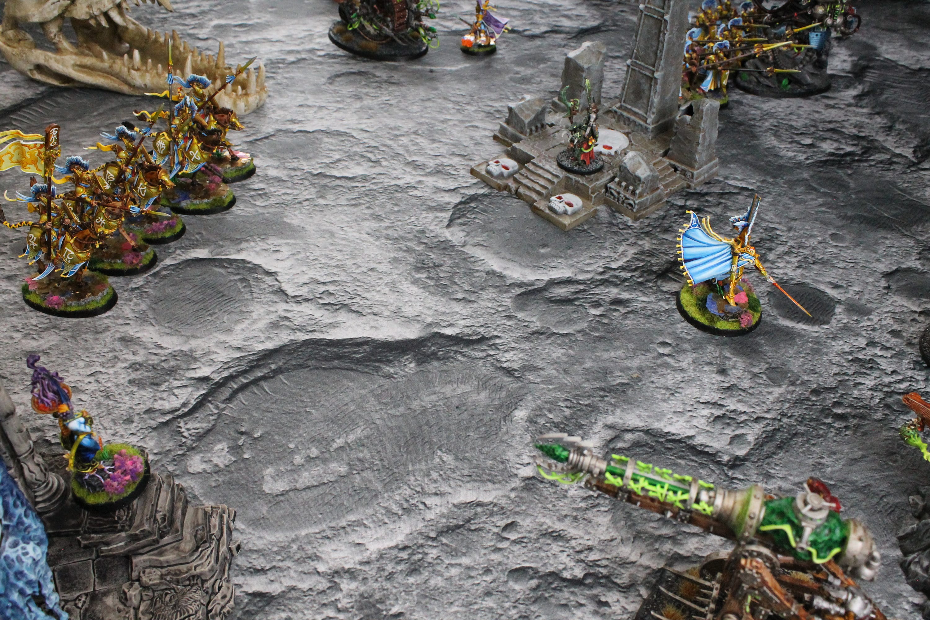 Tabletop Wargaming Battle Mat With Bag Moonscape 44x60 Neoprene ...