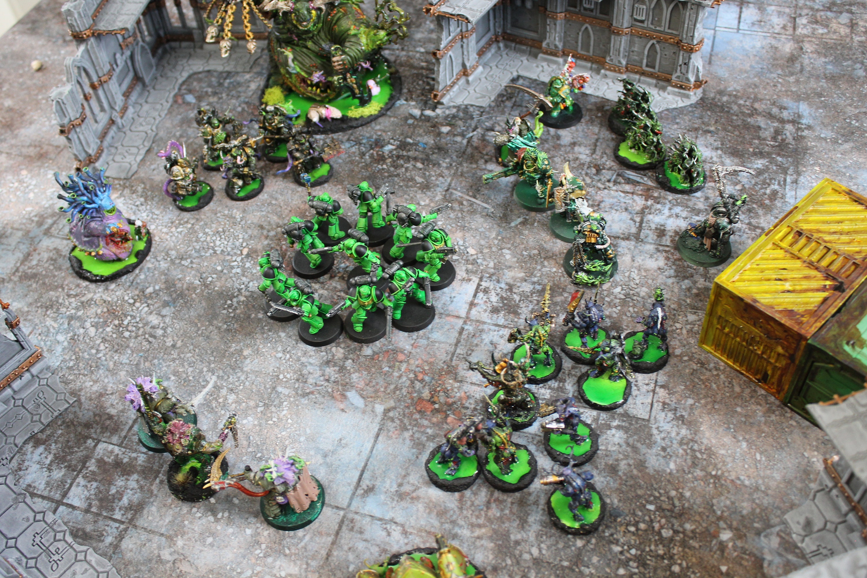 Tabletop Wargame Battle Mat W\ Bag - Urban Ruins - 44x60, 22x30, 36x36 ...