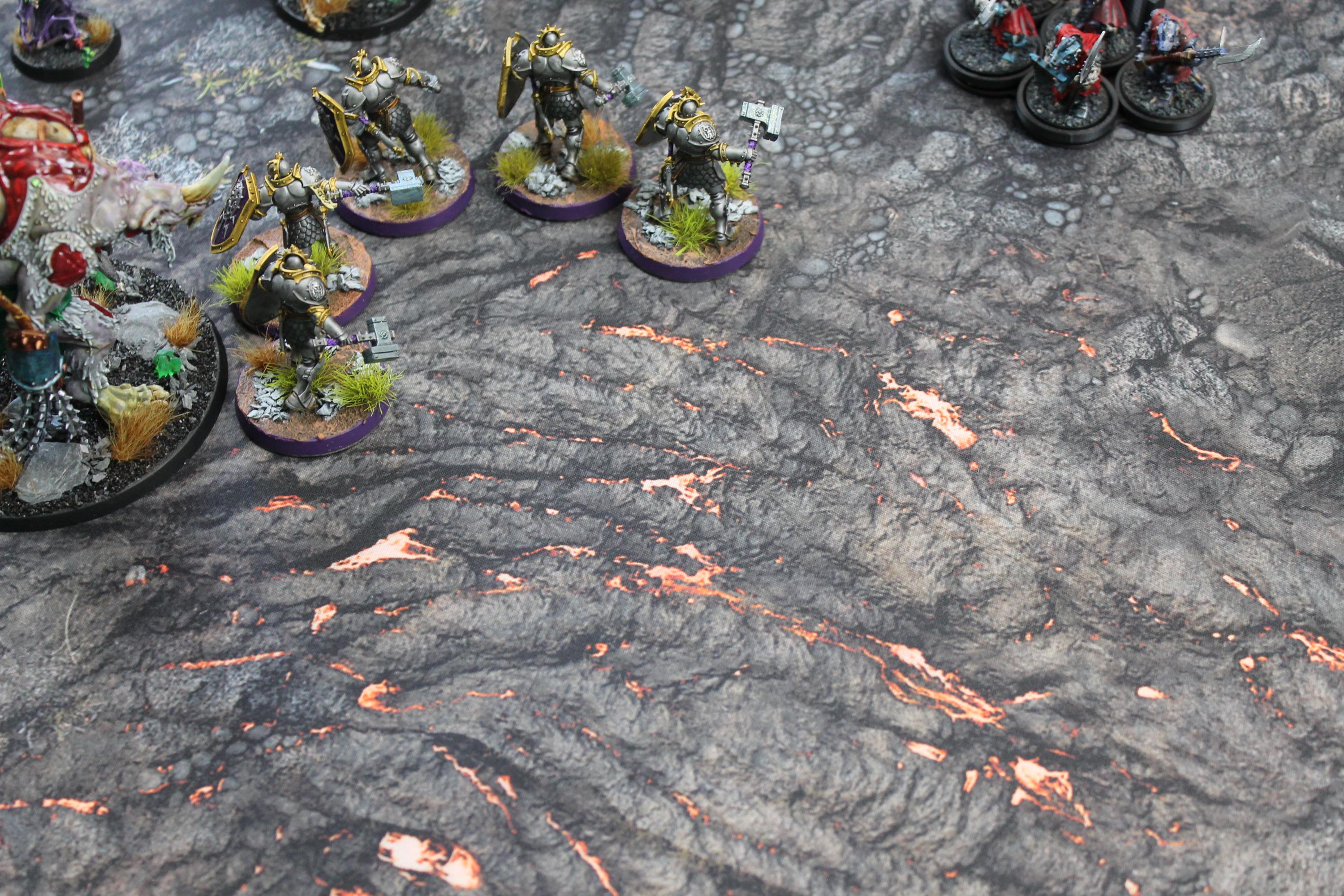 Tabletop Wargame Battle Mat W\ Bag - Lava Flows - 44x60, 36x36, 36x72 ...